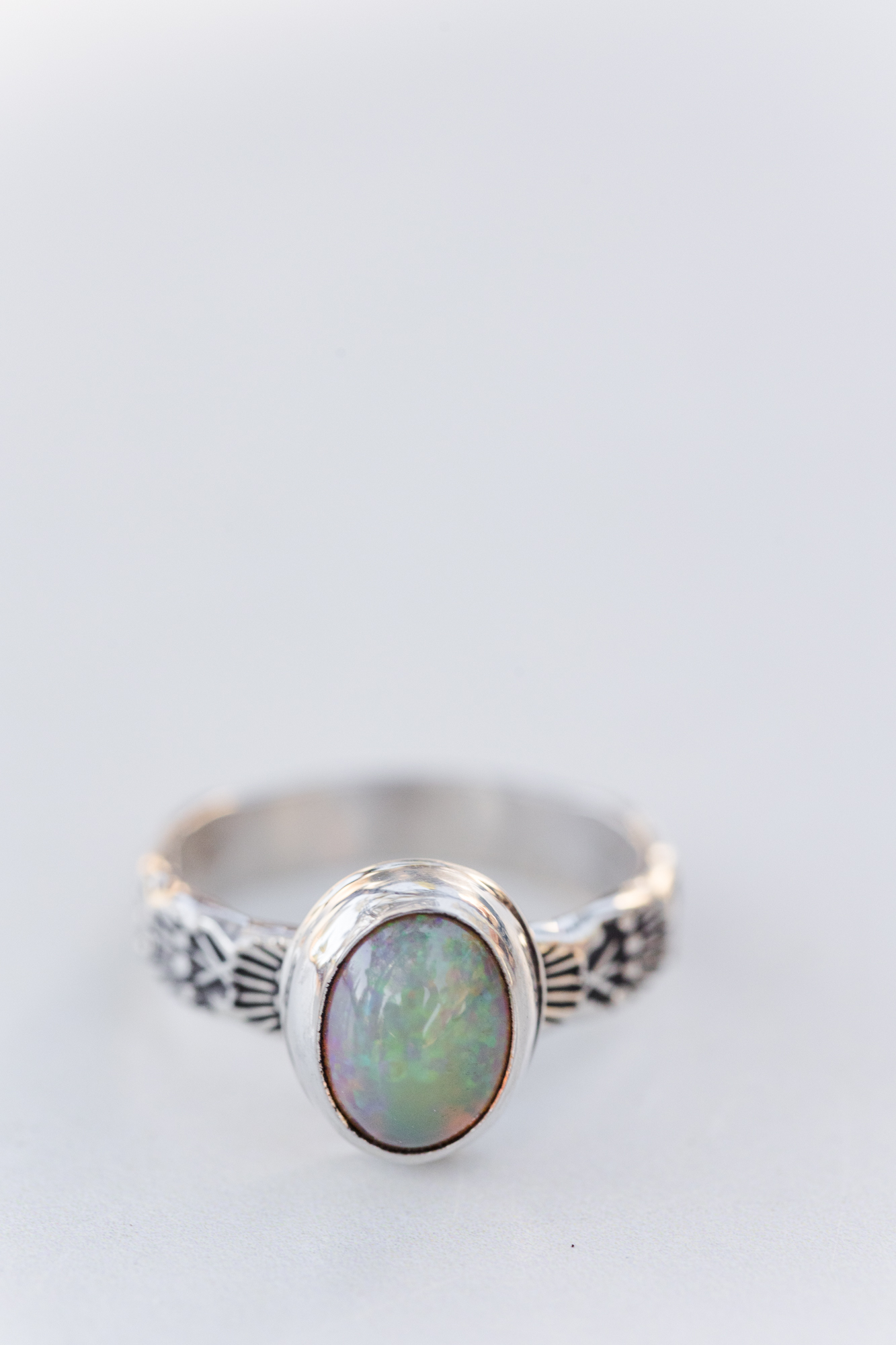 Ethiopian Opal Stacking Ring - Reed + Rush
