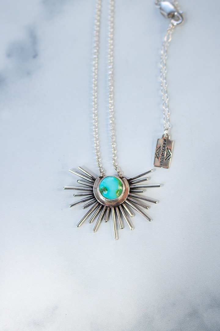 Turquoise Sunburst #1 - Reed + Rush